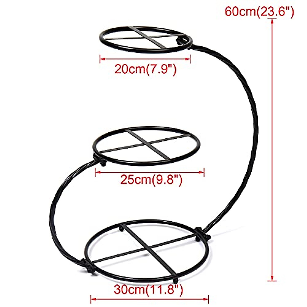 Cake Stand Creative Cake Stand Wedding Birthday Party Cake Display Holder Metal Dessert Cupcake Cookies Home Kitchen Baking Tool Cake Holder (Color : B)