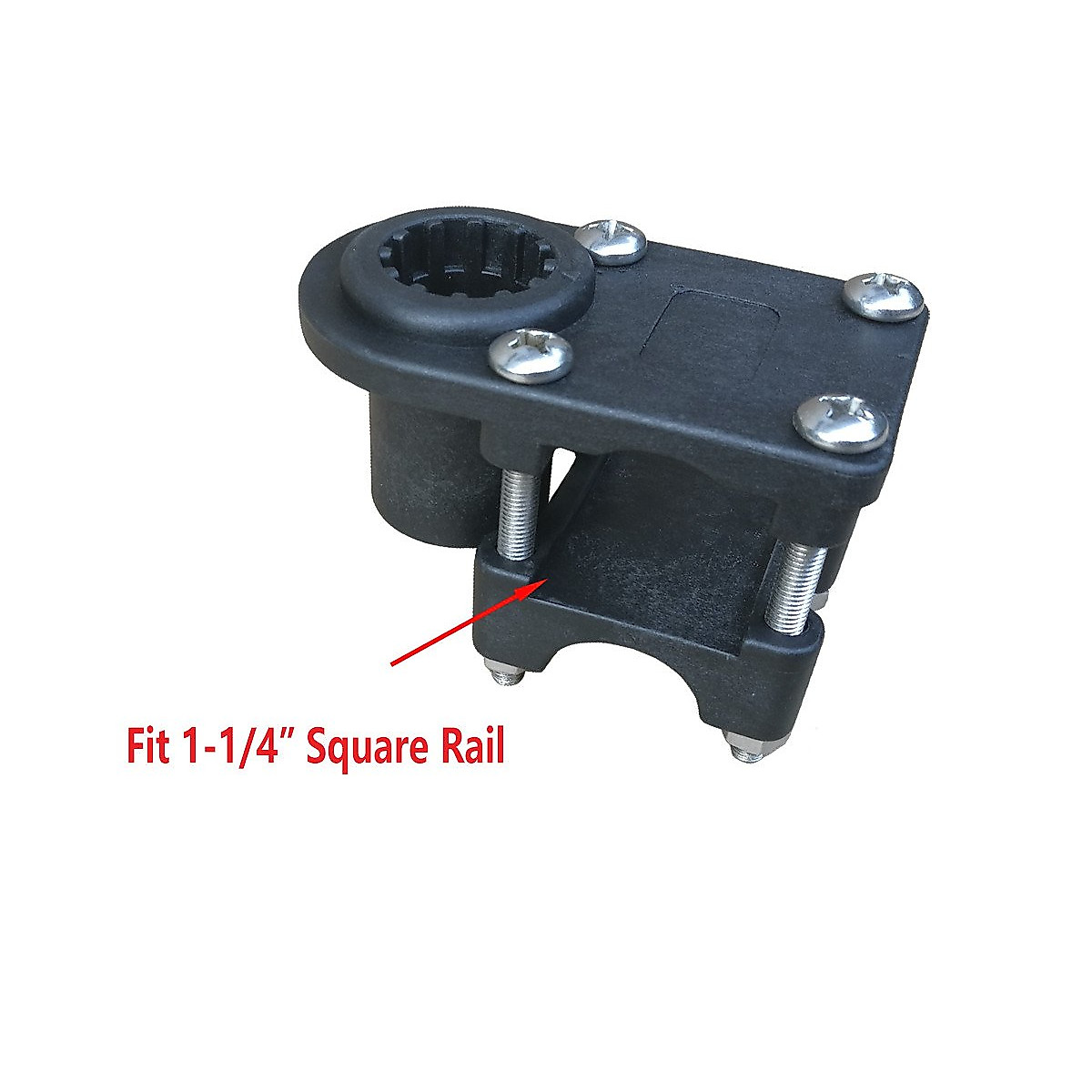 Brocraft Pontoon Boat Rod Holder/Fishing Rod holder for Square/Rail mount