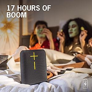 Ultimate Ears EPICBOOM, Portable Wireless Bluetooth Speaker, Big Bass and Immersive, 360-Degree Sound, Adaptive EQ, IP67 Waterproof, Floatable, 17 Hour Battery, 180 ft Range, USB C - Charcoal Black