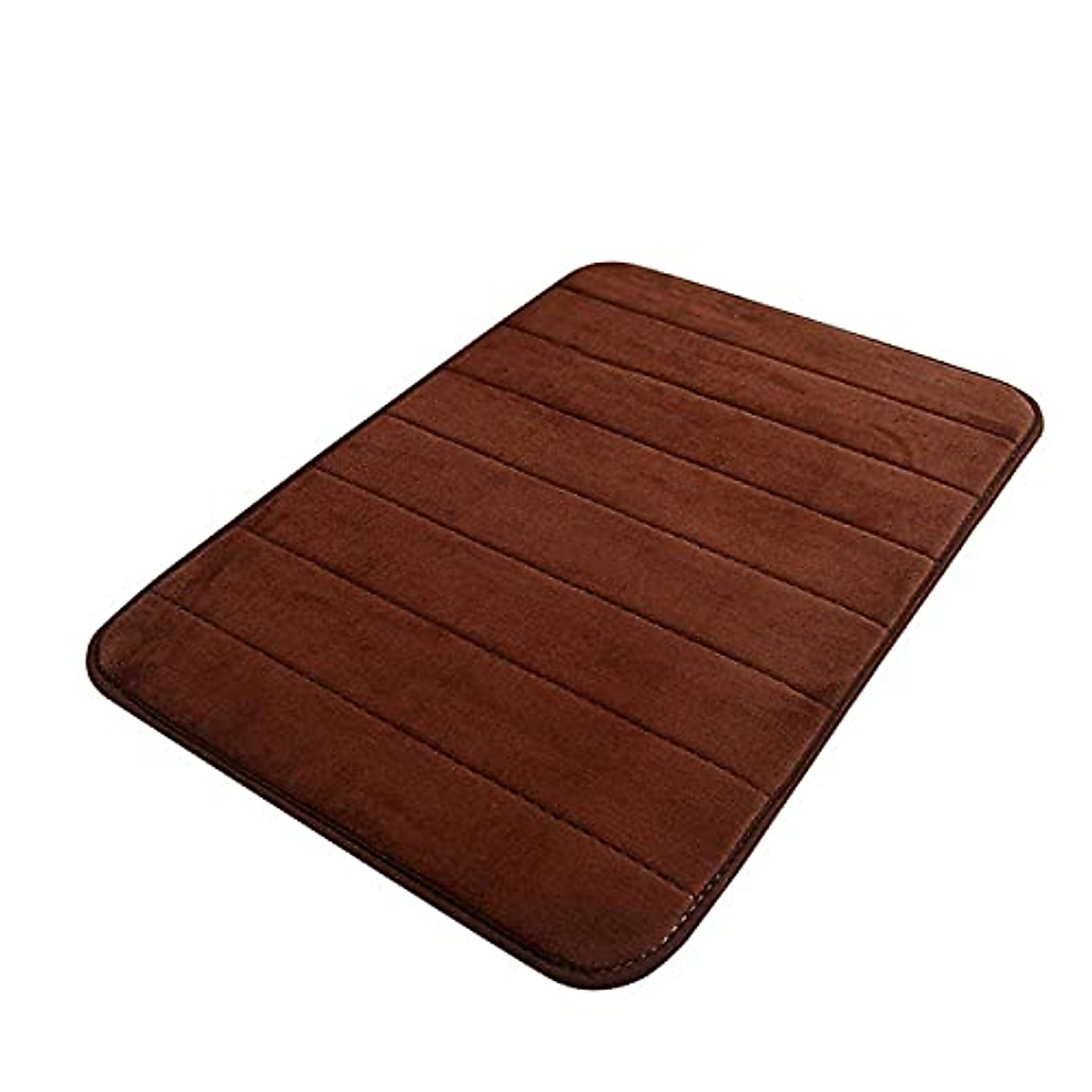 NA Memory Foam Bath mat Non-Slip Absorbent Velvet Bathroom Carpet 40 60cm Red