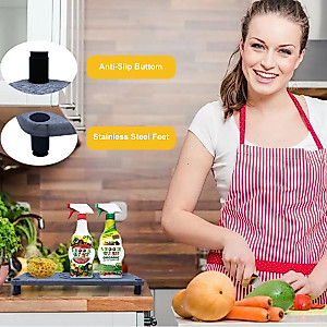 Instant Dry Sink Organizer, Drytomini, Instant Dry Sink Organizer Bathroom with Feet Avoid Moisture Buildup, Fast Drying Stone Sink Tray ，Modern Element Instant Drying Sink Tray (Grey)