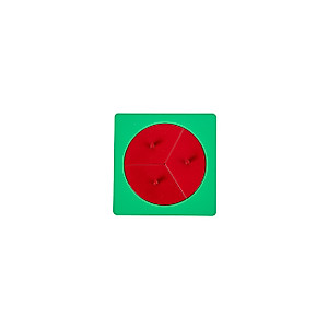 Montessori Educational Toys for Kids 5-7 Iron Fraction Circular Toddler Learning Fractions Knob Puzzle Math Games Preschool Learning Educational Toys & Homeschool Supplies