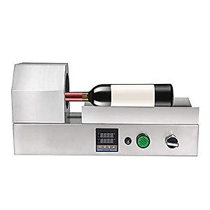 Saladulce Electric PVC Capsule Shrinking Machine SS Wine Bottle Capsule Heat Shrinker Thermostatic Digital Display for 70mm PVC Capsules (110V)