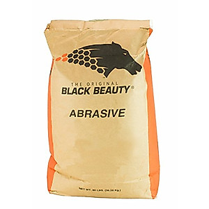 BLACK BEAUTY Abrasive Blast Media Extra Fine Abrasive 30/60 Mesh Size for use in Sandblast Cabinet - 75 LBS