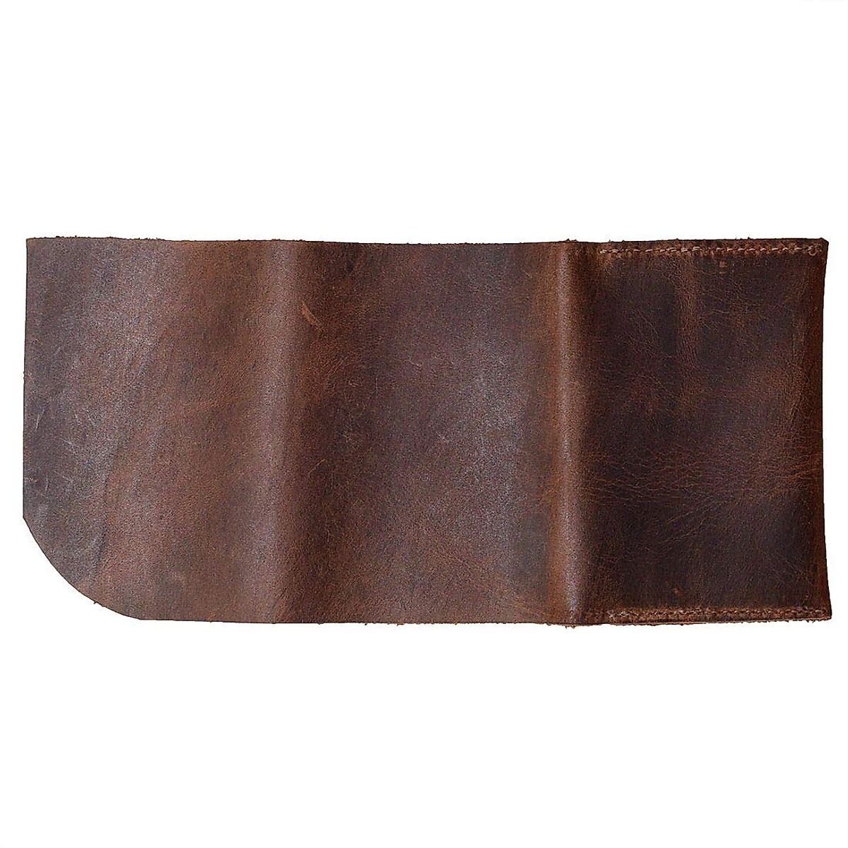 Hide & Drink, Leather Cash & Card Holder/Wallet/Flat Bills/Organizer/Stylish/Minimalist, Handmade Includes 101 Year Warranty :: Bourbon Brown