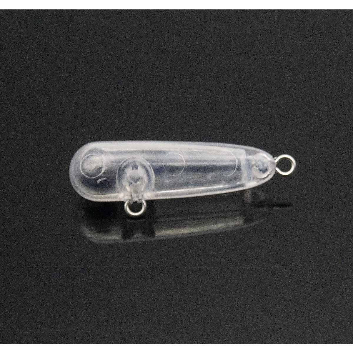 10PCS Unpainted Lure Blanks 2.09g 3.4cm Crankbait Simulation Blank Body Clear Hard Baits Trout Salmon Minnow Lure Popper Lures Topwater Freshwater 8427