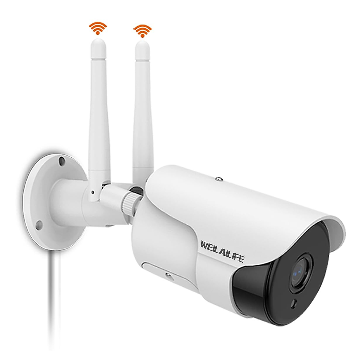 WEILAILIFE (3.0MP & 2-Way Audio)Dual Antennas Security Wireless Camera Outdoor, 2K WiFi Home IP Bullet Exterior Surveillance Camera