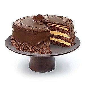 Premium Quality Natural Cake Stand, Cake Stand On Pedestal, Natural Cake Decorating Stand - 100% Natural Ideal for Use at Parties, Weddings, Restaurants (Acacia 10")