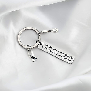 FUSTMW Spoon Theory Keychain Spoonie Gift Fibromyalgia Awareness Gifts