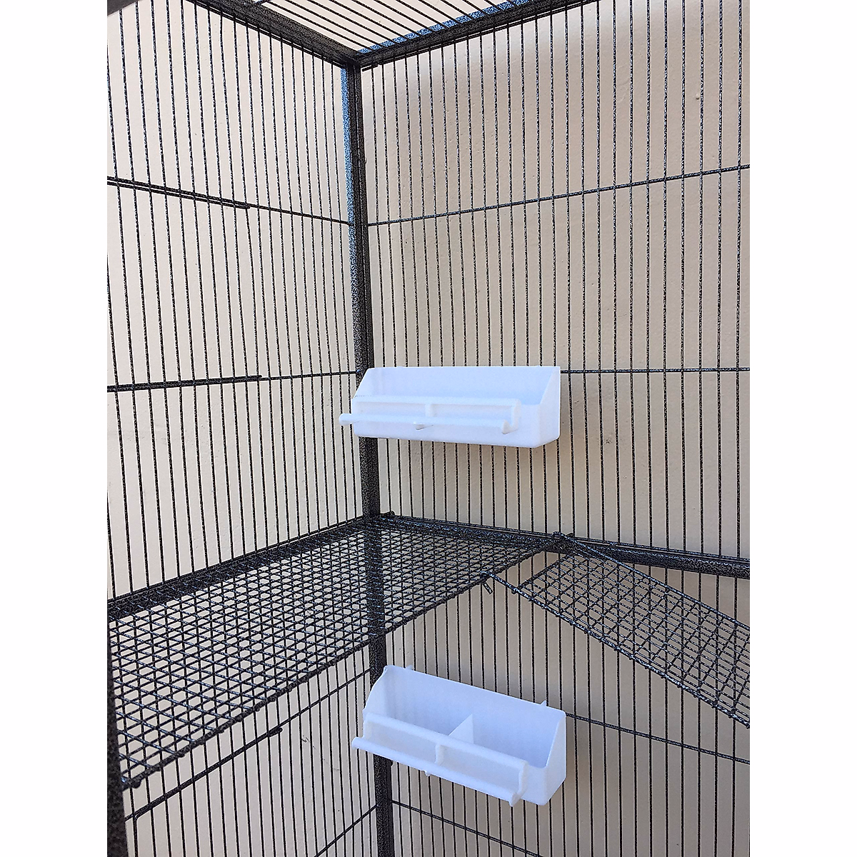 70” X-Large 5-Levels Tight 1/2-Inch Bar Spacing Small Animals Critters Chewproof Cage for Chinchillas Ferrets Rats Hamster Hedgehog Sugar Glider Mouse Squirrel Removable Rolling Stand