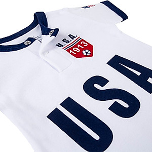 BDONDON Newborn Babygrow Romper US Soccer Baby Outfits Footless American Football One-piece Bodysuits (US-Romper,3-6M)