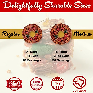 Collin Street Bakery DeLuxe Fruitcake - Handcrafted Fresh with Pecans, Pineapple, Papaya, Ripe Cherries, Raisins, & Honey - Giftable Collector's Tin - Baked in Texas Since 1896-8" - 102A