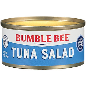 Bumble Bee Snack On The Run Tuna Salad with Crackers Kit - Ready to Eat, Spoon Included - Wild Caught Tuna - Shelf Stable & Convenient Protein Snack, 3.5 oz (Pack of 12)