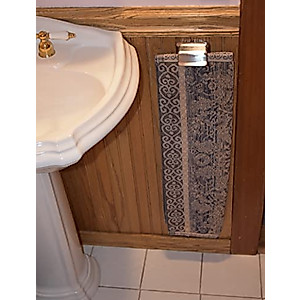 TrueGem Wall Mounted Hand Towel Holder with Baseplate. Compact Clip/clamp. Smaller Than bar, Ring, Rack for Bathroom