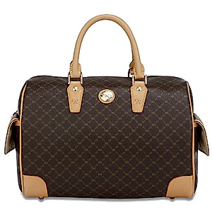 Rioni Signature (Brown) - Large Boston Bag