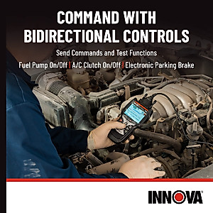 Innova 5610 OBD2 Bidirectional Scan Tool - Understand Your Vehicle, Pinpoint What's Wrong, and Complete Your Repairs with Less Headache. Free Updates. Free US-Based Technical Support.