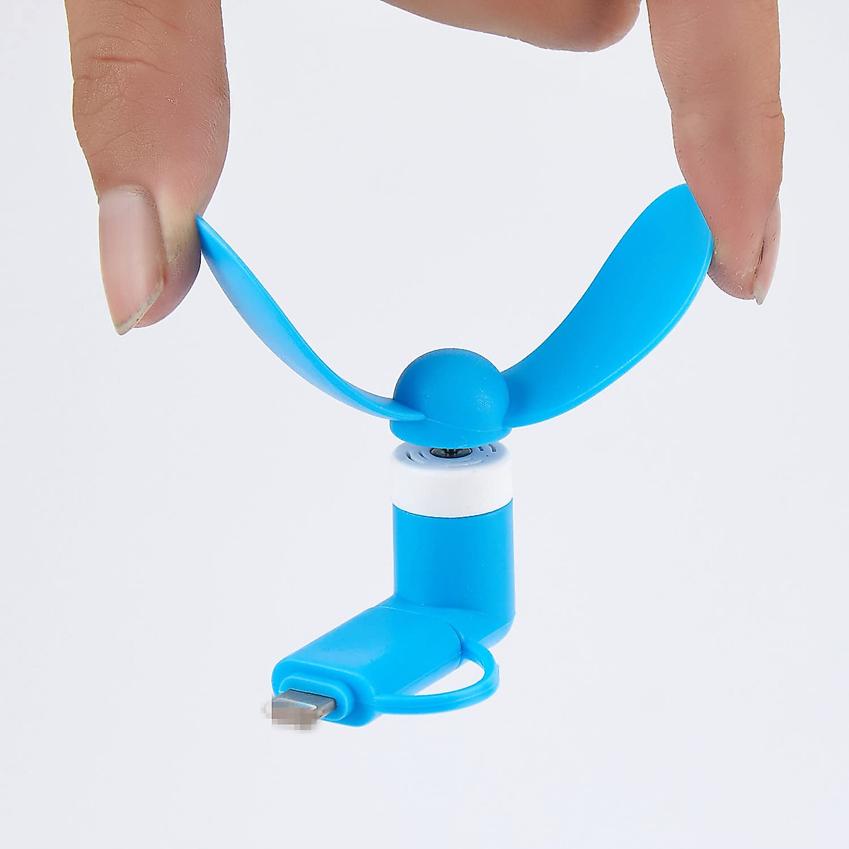 Gfytdxe Mini Cell Phone Fan - Colorful and Powerful 2-in-1 Fan Compatible for iPhone, iPad, Android Smartphone,Tablet - Cell Phone Summer Accessories - (6-Pack)