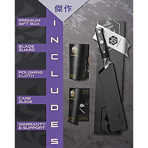 KESSAKU Serrated Bread Knife - 8 inch - Dynasty Series - Razor Sharp Kitchen Knife - Forged ThyssenKrupp German High Carbon Stainless Steel - G10 Garolite Handle with Blade Guard