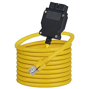 Lightning to Ethernet,2 in 1 Phone to OBD2,ENET Rj45 Cable ethernet Connector Tools to OBD Interface Cable Coding F-Series 10/100Mbps High Speed,Ethernet Adapter with Charge Port,Plug and Play[White]