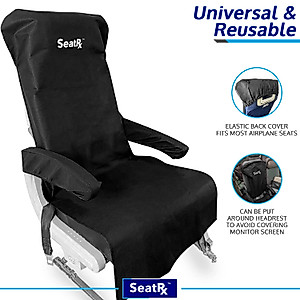 [Reusable] Seat Protector for Public Transit Bus Train Airplane Seat Covers Set with Tray Cover - Car Seat Protector Made from Nonwoven, Tear-Resistant Material - Machine Washable Airplane Travel Kit