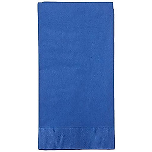 50-Count Touch of Color Paper Dinner Napkins, Cobalt