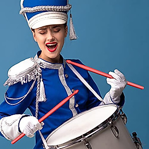 20 Pairs 5A Drum Sticks Nylon Drumsticks Light Drumsticks Non Slip Exercise Drumsticks for Kids Adults Musical Instrument Percussion Accessories (Colored)