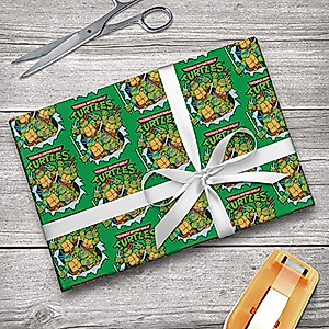 GRAPHICS & MORE Teenage Mutant Ninja Turtles Group Retro Gift Wrap Wrapping Paper Rolls