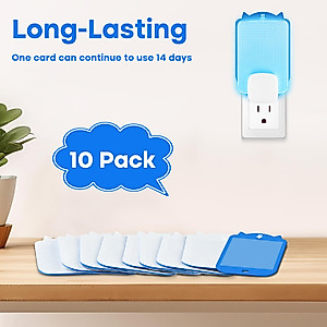 10 Pack Refill Cartridges Compatible with Raid Plug-in Blue Light, Replacement Glue Cards for Stem Blue Light Wall Plug-in