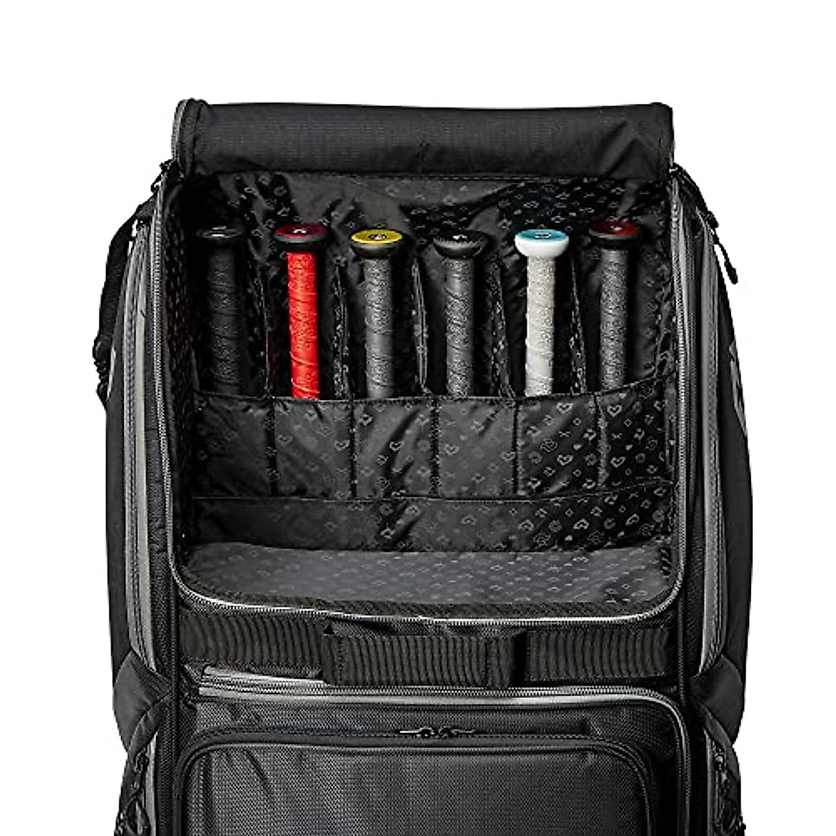 DeMarini Spectre Wheeled Bag,Black,LARGE
