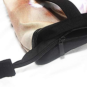 Women's Canvas Shoulder Tote Handbag, Yorkie Dog Travel Handbags for Shopper, Daily Purse Tote Bag One Size