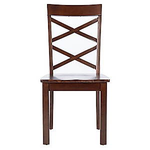 Safavieh Home Collection Ainslee Brown 18-inch Dining Chair (Set of 2)