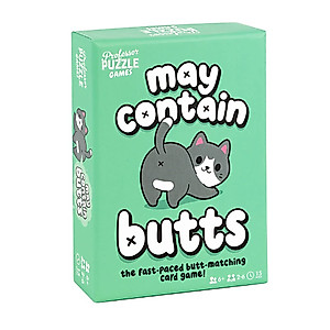 Professor PUZZLE May Contain Butts - Race to React in This Fast-paced Butt-Matching Card Game!