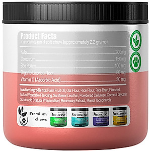 ICROKUS Allergy Immune Supplement for Dogs - Digestive Dog Allergy Relief Chews - Dog Allergy Treats for Seasonal and Food Allergies - Skin Itch, Hot Spots - 120 Soft Chews