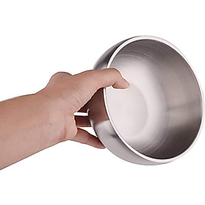 IMEEA Ice Cream Bowl Insulated Bowl 28oz Double Wall Soup Bowl SUS304 Stainless Steel Cereal Bowl, Set of 2