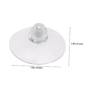 Holibanna 10pcs Seamless Hooks Mushroom Key Hook Heavy Duty Suction Cups Splinter Decorating Self- Hooks Punch- Hooks Bedroom Supahbadd Wall Hook Hanger Wall Mount No Punching