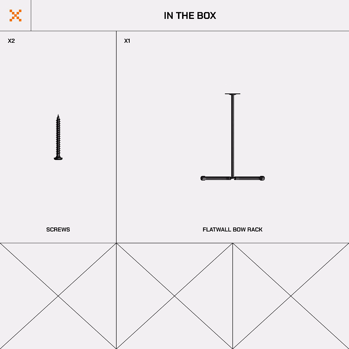 Hold Up Displays Bow Hanger, Compound Bow Wall Mount, Safely Stores and Vertically Displays Two Bows, Made in USA