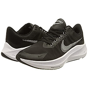 Nike mens Winflo 8 Running Shoes, Black/Dark Smoke Grey/White, 11