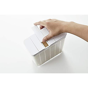 Yamazaki Home Tower Grain Container food storage and organization sets, One Size, White