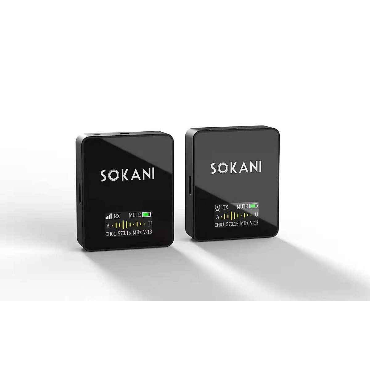 Sokani Tiny UHF Wireless Lavalier Microphone Lav Mic System with Transmitter and Receiver Compatible with Camera Smartphones iPhone Android DSLR Canon Sony Camcorde