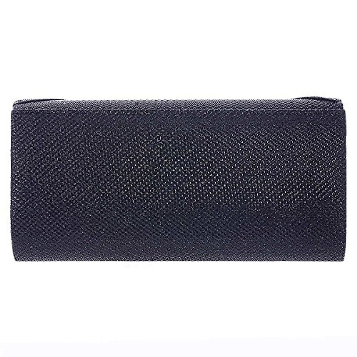 Damara Womens Medium Sparkly Bownot Front Party Clutch Purse,White