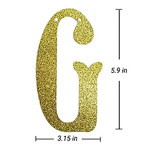 Gettin' Hitched Gold Gliter Banner, Fun Engagement, Bachelorette Party Decorations (Gold)