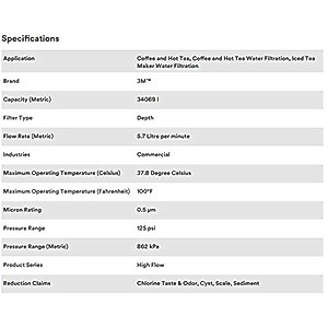 Aqua-Pure 3M High Flow Series Replacement Cartridge HF20-MS, 5615109