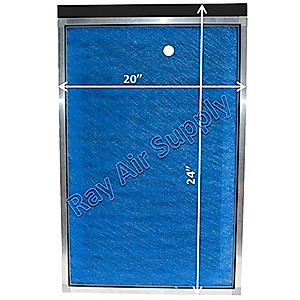 RAYAIR SUPPLY 20x24 StratosAire Air Cleaner Replacement Filter Pads 20x24 Refills (3 Pack) Blue