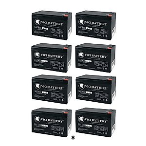 VICI Battery 12V 9Ah PowerWare PWHR1234W2FR Replacement UPS Battery - 8 Pack Brand Product