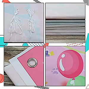 Cat Party Decoration Supplies - Cat Happy Birthday Backdrop Kitten Photography Background Cat Party Photo Backdrop for Pets, Cat Lover, Kids Cat Theme Birthday Party