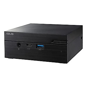 ASUS PN62S Mini PC System with Intel Core i5-10210U, 8GB DDR4 RAM, M.2 PCIE 256GB SSD, WiFi 6, Bluetooth, USB-C, Windows 10 Pro (PN62S-SYS582PXFD), Black
