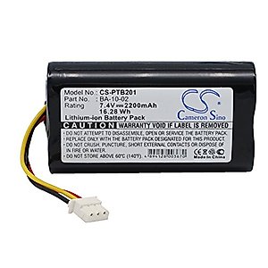 SHINEAR 2200mAh Battery Replacement for Citizen CMP-10 Mobile Thermal Printer BA-10-02 (7.4V)