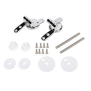 Toilet seat fixings Toilet Set Repair kit Tool Set, 1 Pair of Hinges + 8 Screws + 1 Set of Installation Accessories