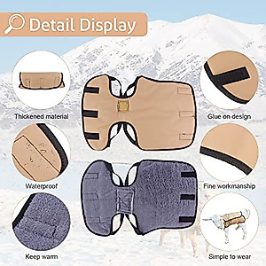 2 Pcs Goat Blanket Goat Blankets for Cold Weather Mini Horse Blanket Goat Coats for Winter Goat Supplies Goat Blankets Sheep Blanket S