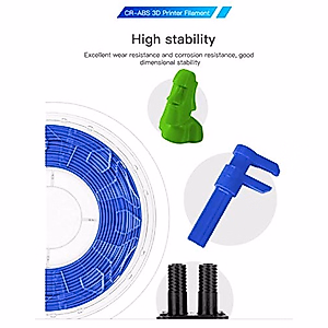 Creality ABS 3D Printer Filament 1.75 mm - Black | 1Kg Spool (2.2 Lbs) | Dimensional Tolerance ±0.03 mm | Fit Most FDM Printers (1 Pcs/Pack)